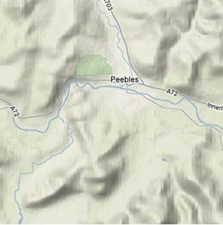 Terrain map of Peebles and surrrounding areaPeebles - The Royal Burgh ...
